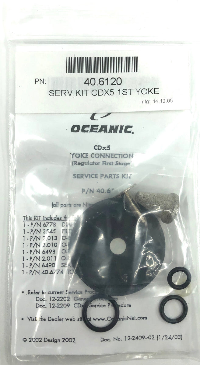 Oceanic CDX5 First Stage Service Kit 40.6120 – Aqua Sport Scuba Center
